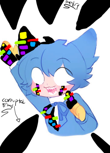 Huggy wuggy human corrupted - ibisPaint