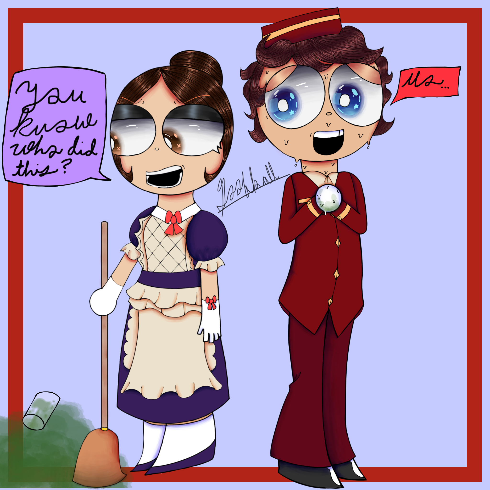 Hotel workers - ibisPaint
