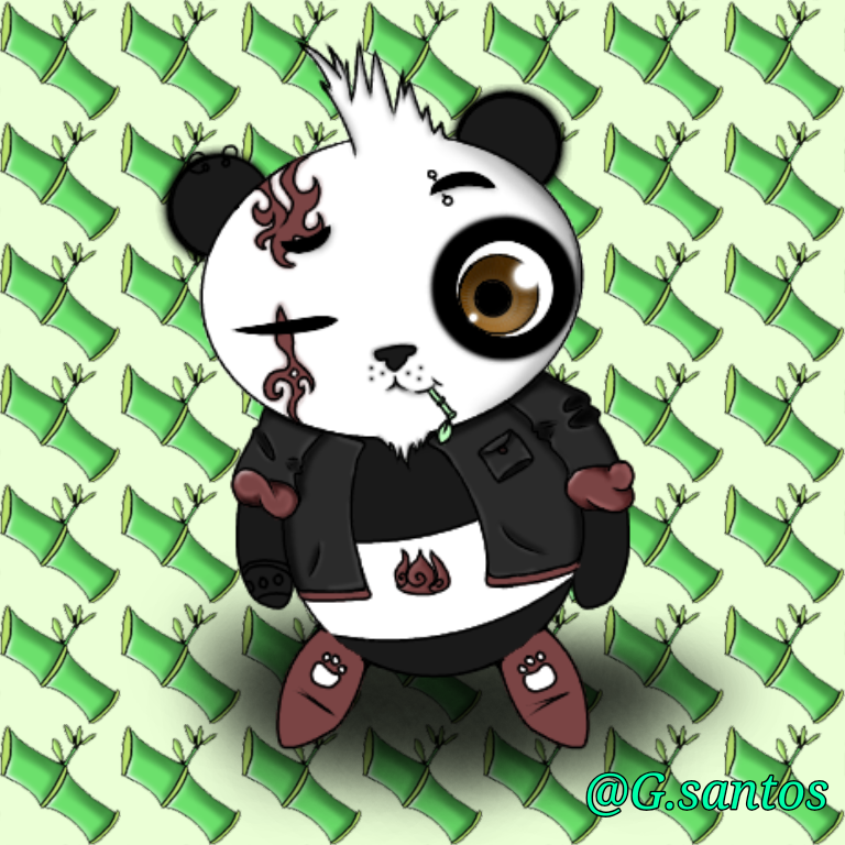Panda de Fuego - ibisPaint