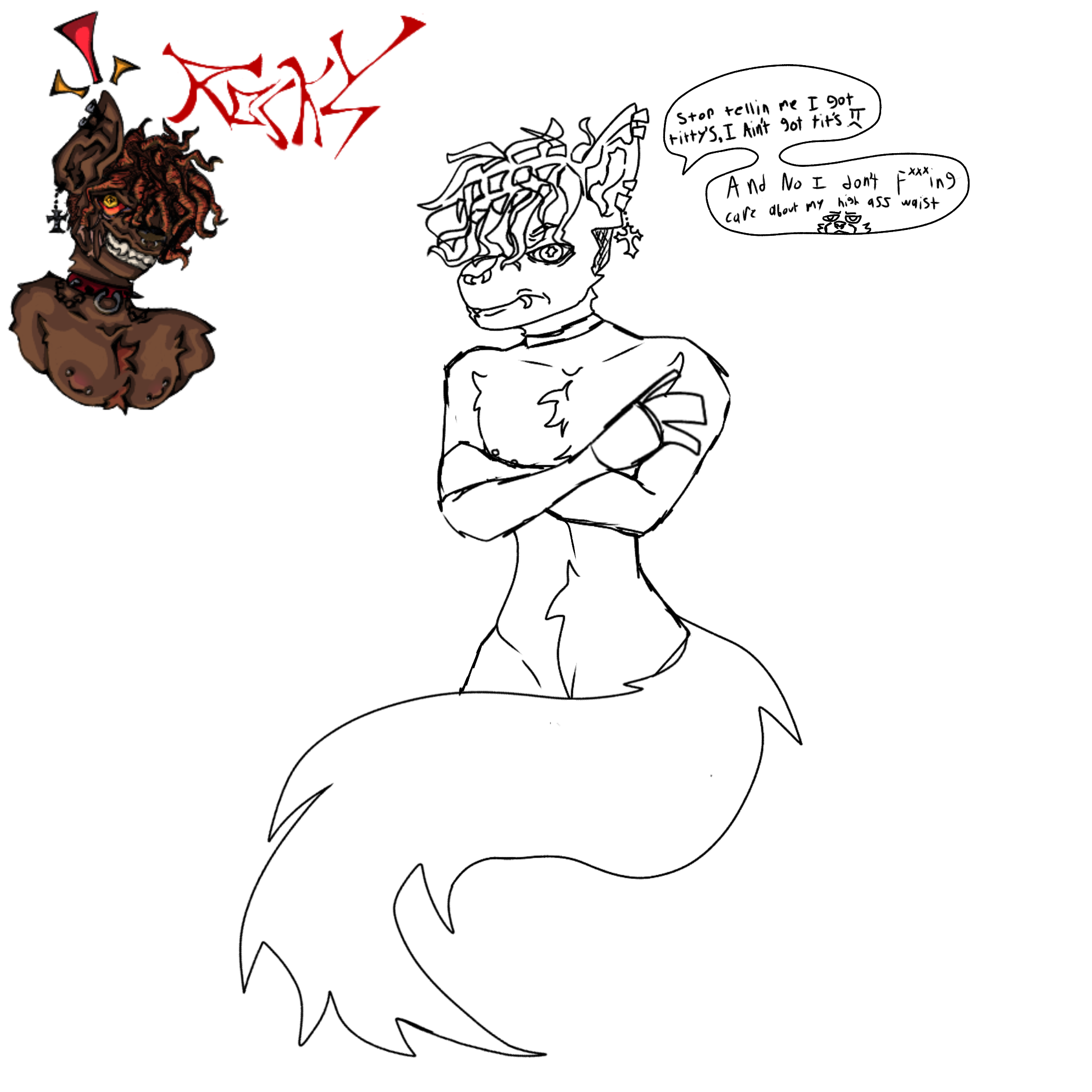 helluva boss hellhound oc - ibisPaint