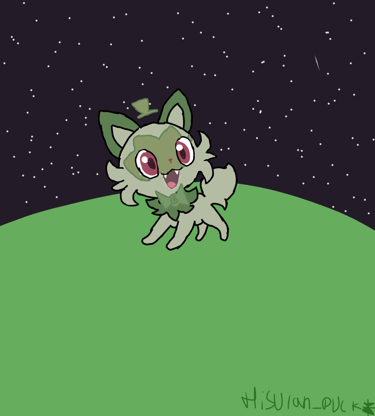 Sprigatito art - ibisPaint