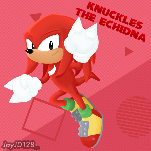 Superstars, Knuckles the Echidna - ibisPaint