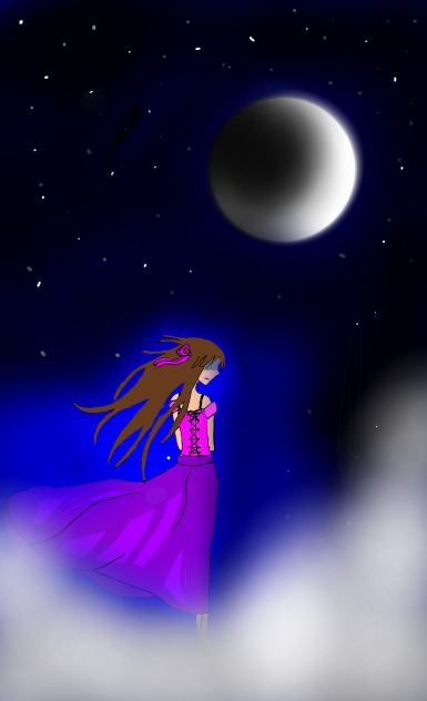 A Ghost in the Moonlight - ibisPaint