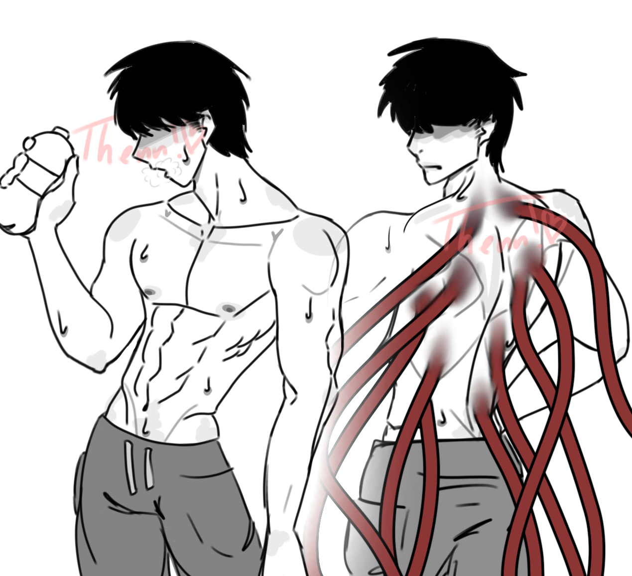 Asmodius w tentacles - ibisPaint