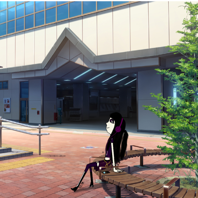 girl waiting - ibisPaint