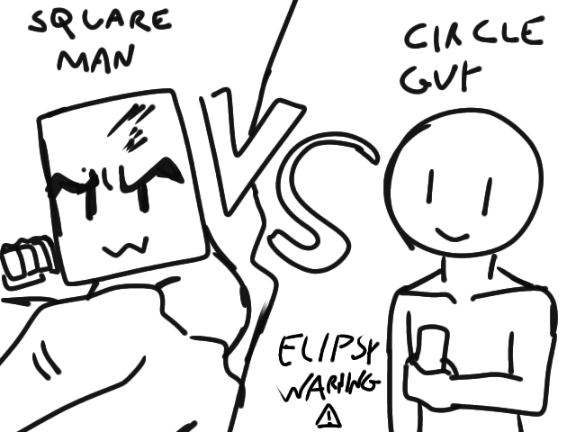 Circle Guy VS Square Man - ibisPaint