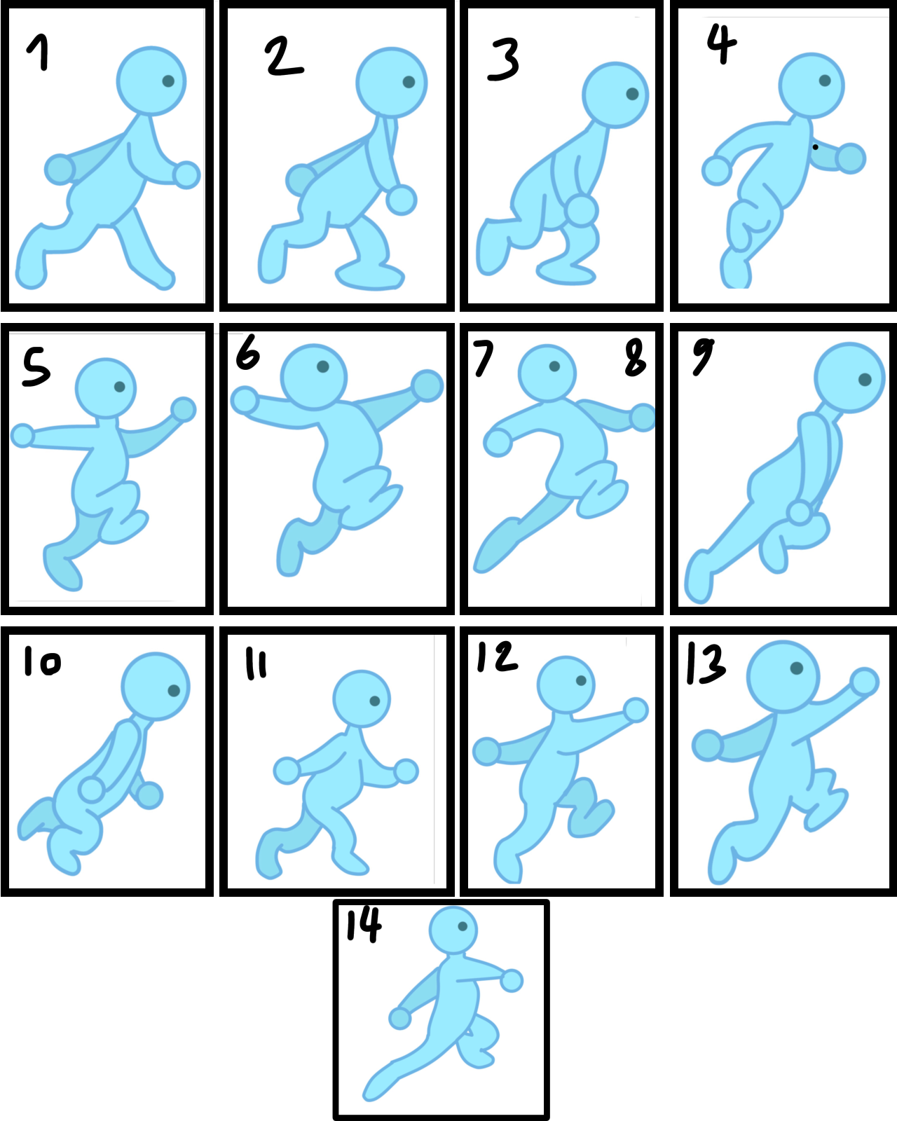 Man running template - ibisPaint