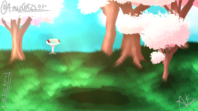 Sakura bg - ibisPaint