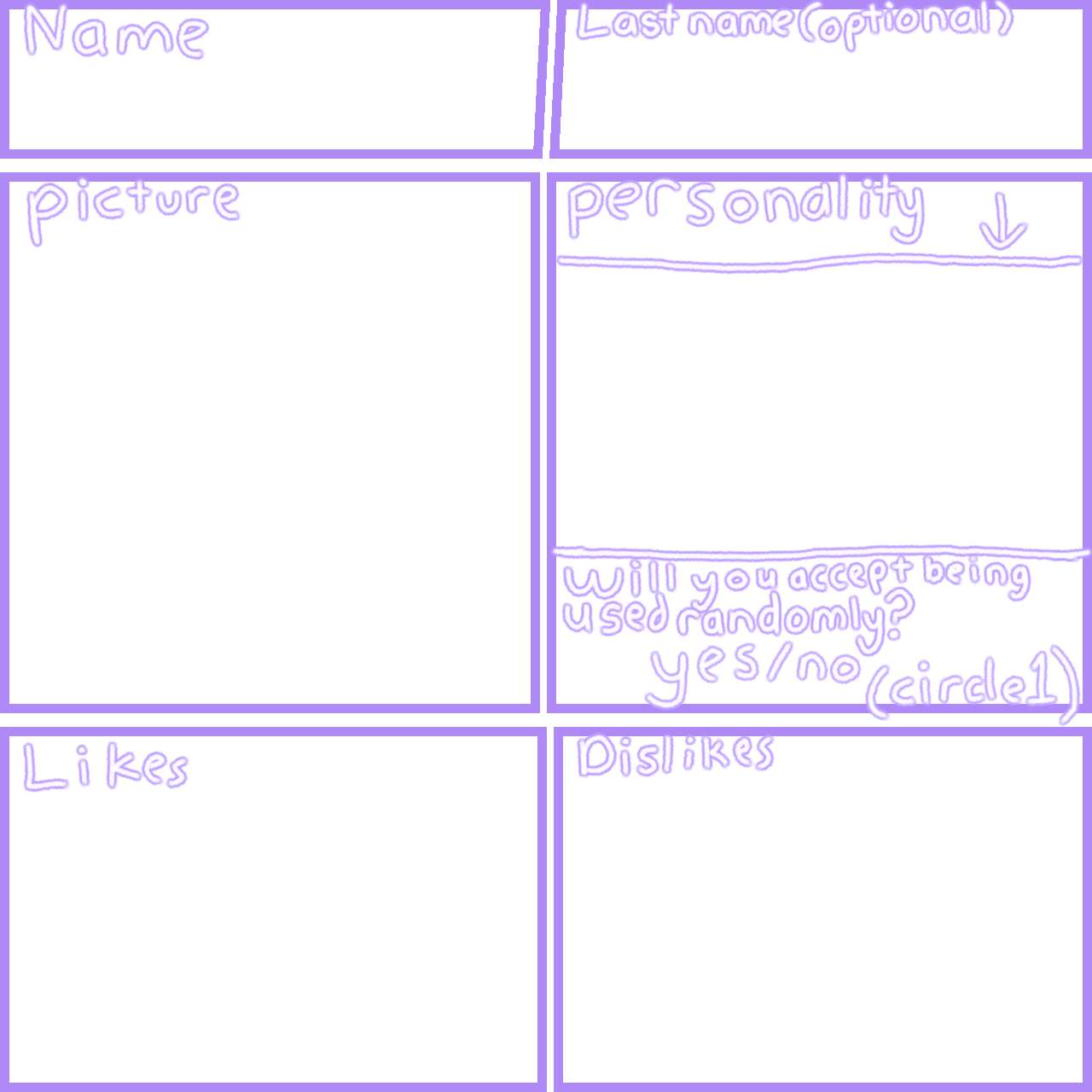 For randomness comic (fill out to join) - ibisPaint