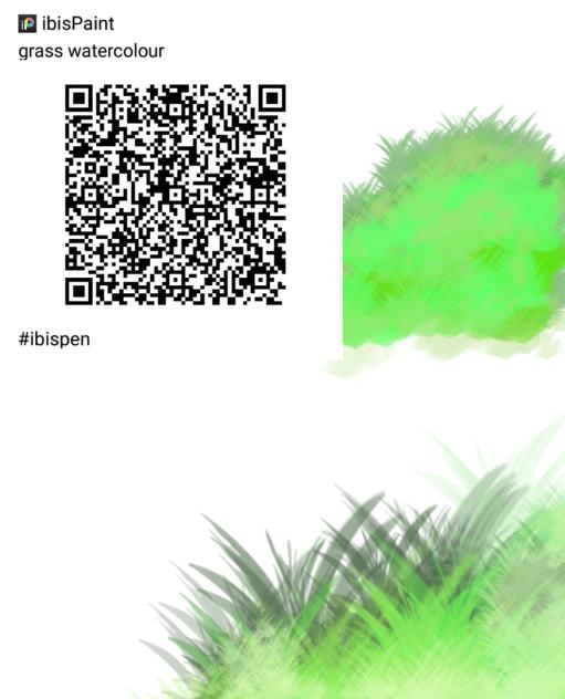 grass watercolour - ibisPaint