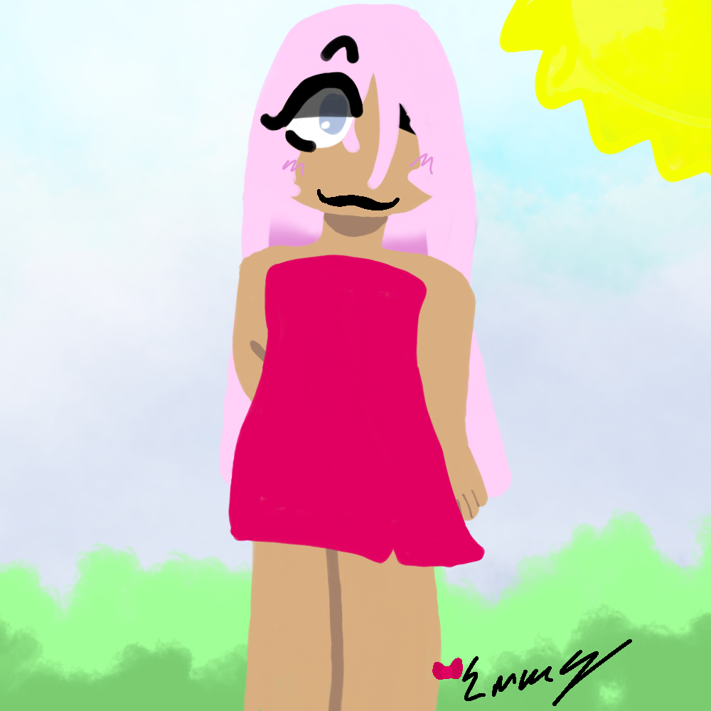 Pink haired girl - ibisPaint