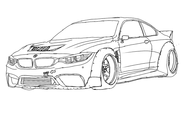 m4 wide body kit - ibisPaint