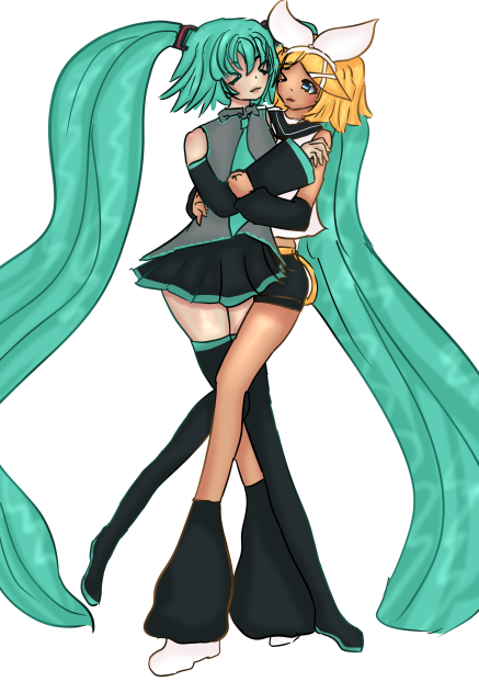 messy miku rin drawing… - ibisPaint