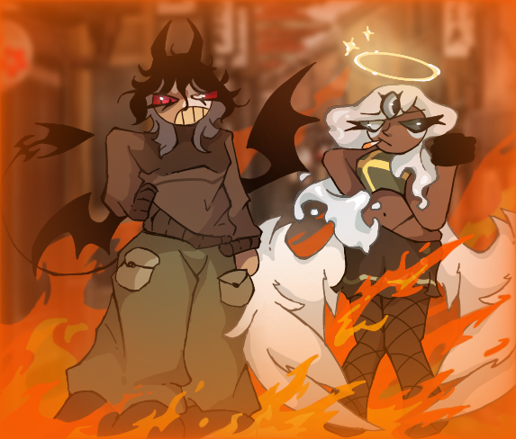 Devil and Angel - ibisPaint