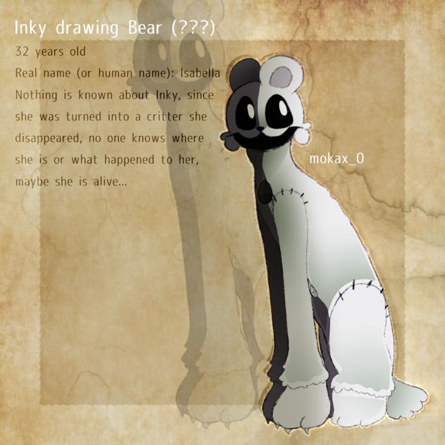 Inky drawing Bear in horror version - ibisPaint