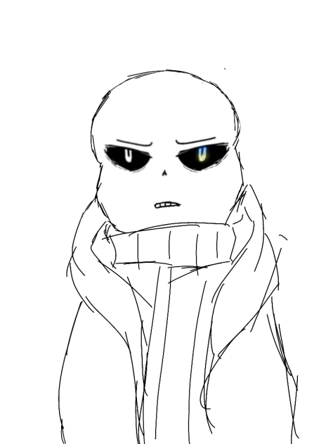 sans drawing with hand - ibisPaint