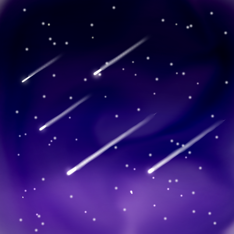 🌌Galaxy shooting stars - ibisPaint