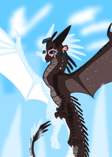 Todoroki as a dragon - ibisPaint