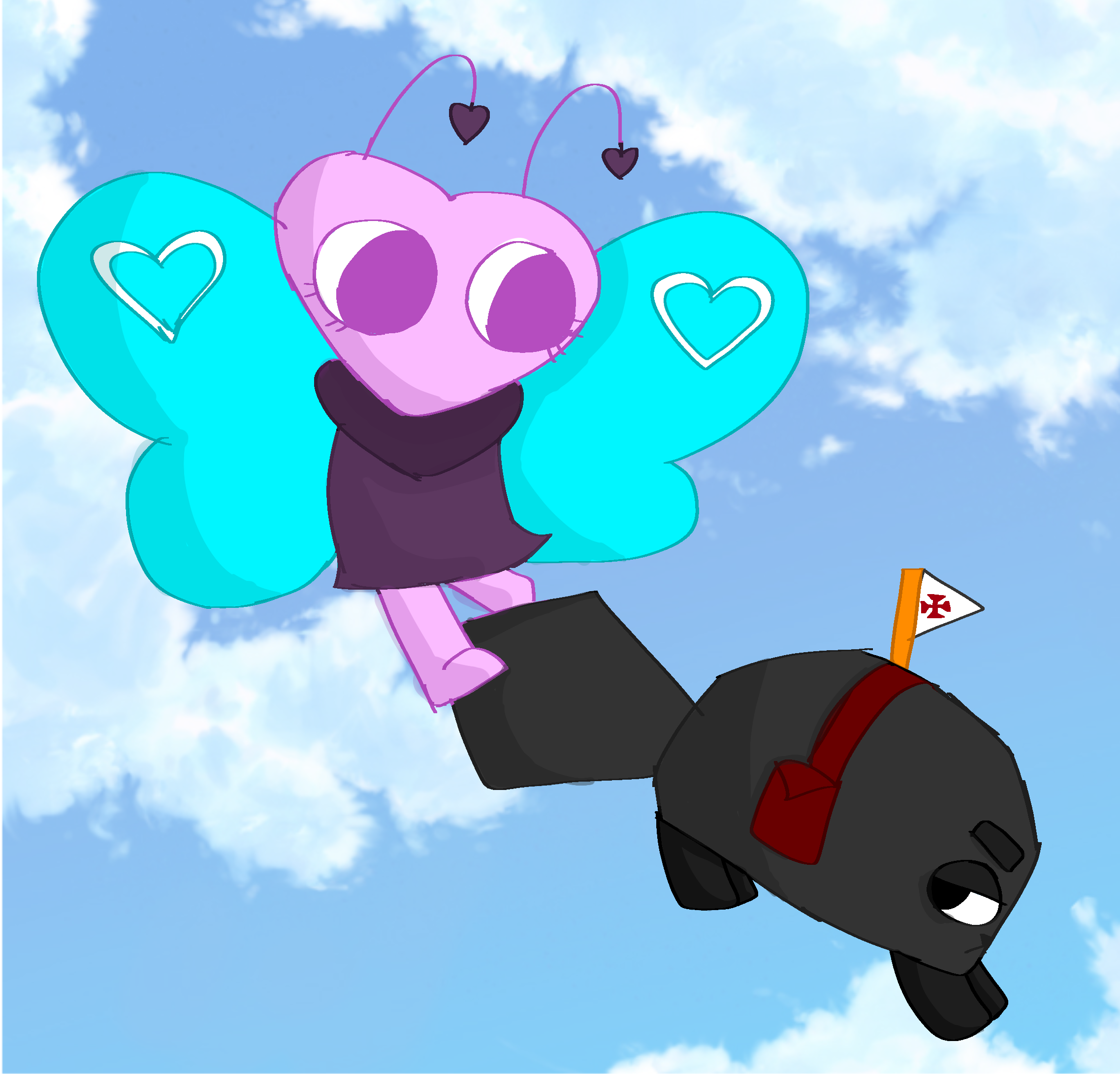 Flutter stole coal 😭 - ibisPaint