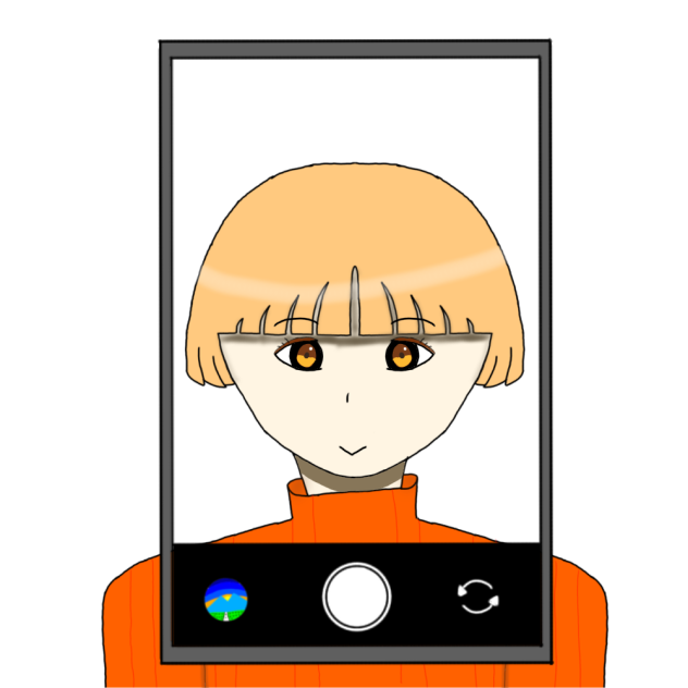 A girl and a camera - ibisPaint