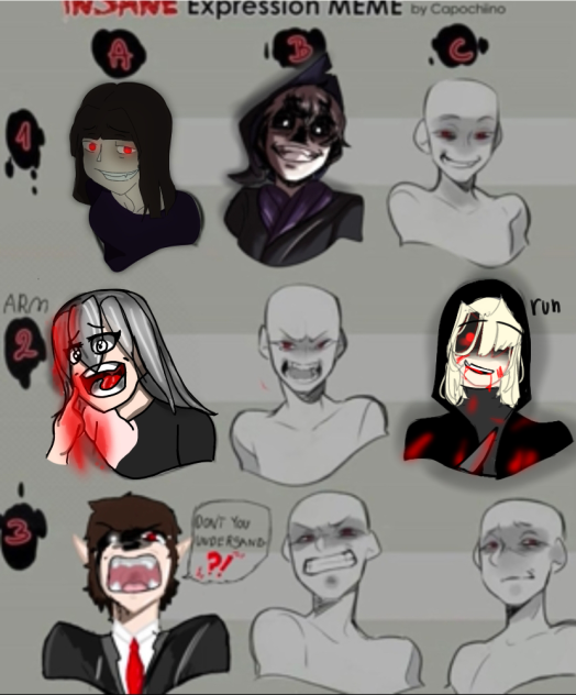 Collab insane expression meme - ibisPaint