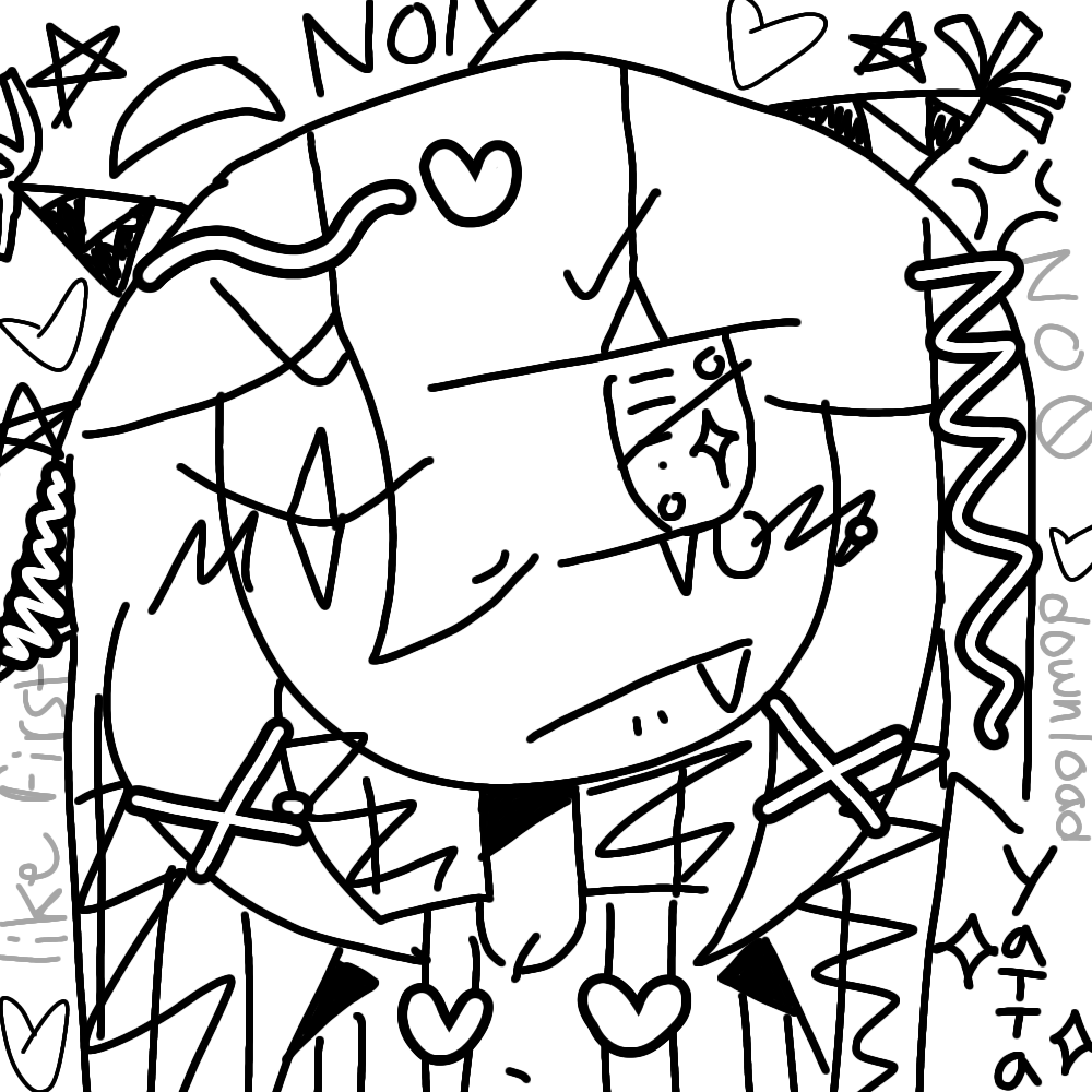 Drawing with finger CLOWN 🤡 Yatta Human💗 - ibisPaint