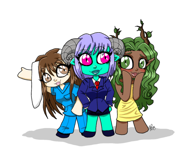 MfB - Chibi Girl Trio - ibisPaint
