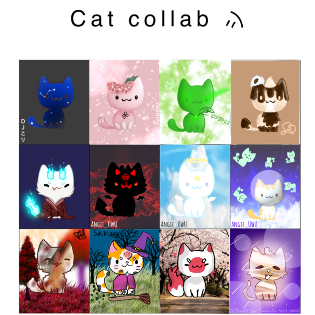 Cute cat collab!! - ibisPaint