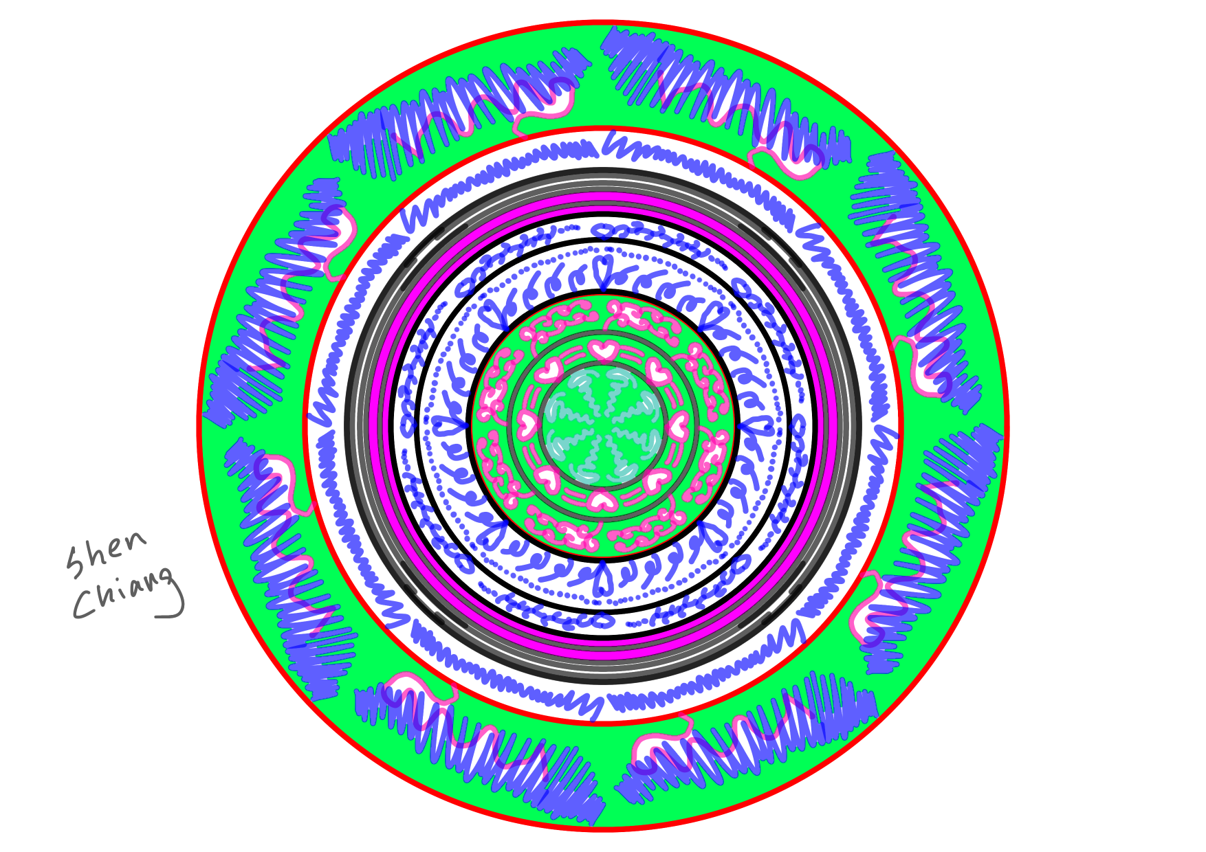 My first mandala - ibisPaint