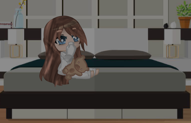 Girl on bed - ibisPaint