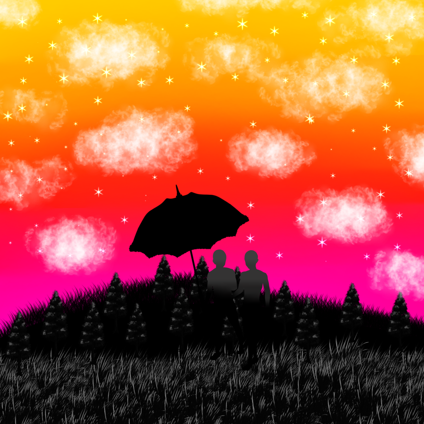 starry sunset - ibisPaint