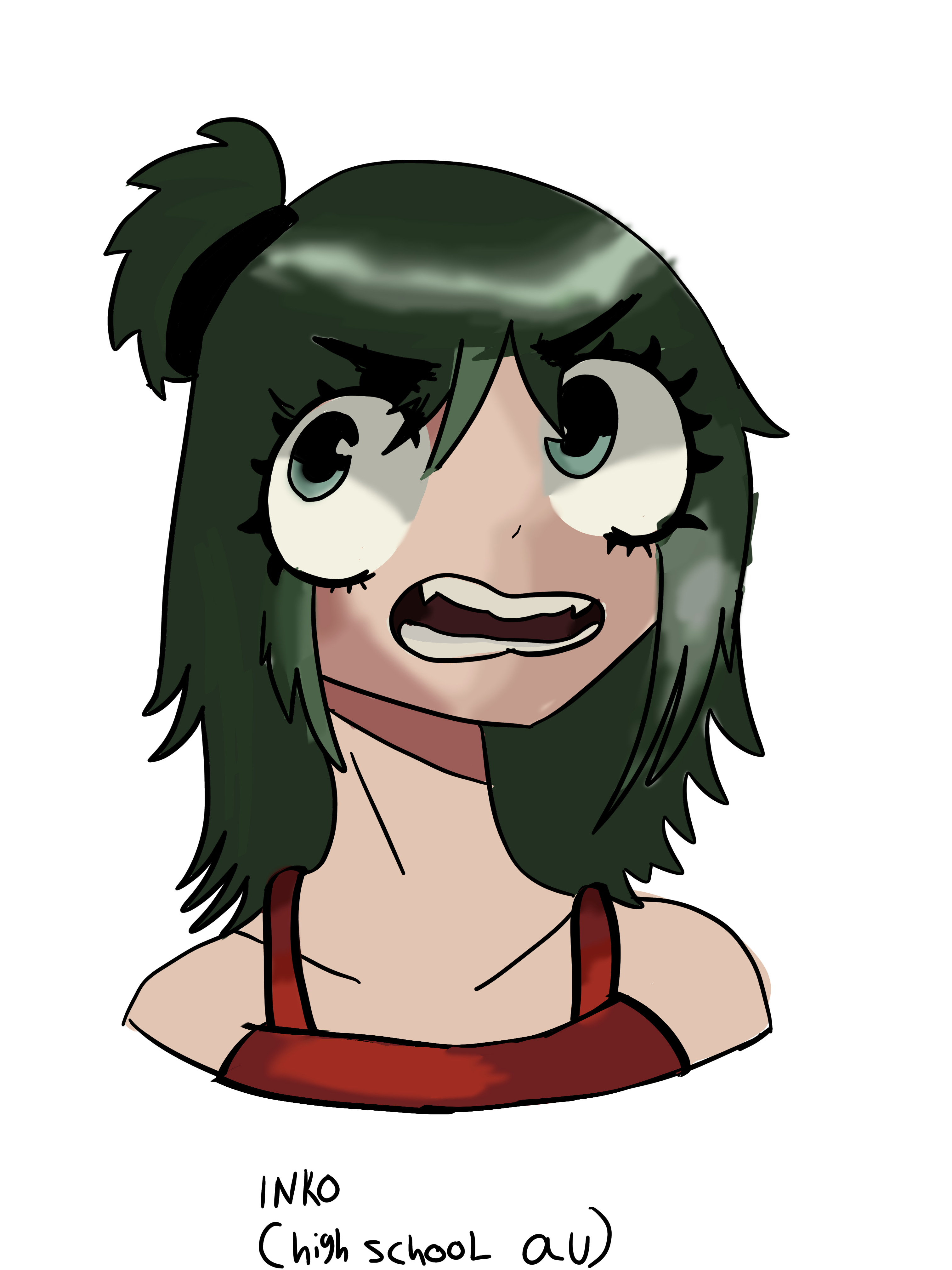 high school inko midoriya - ibisPaint