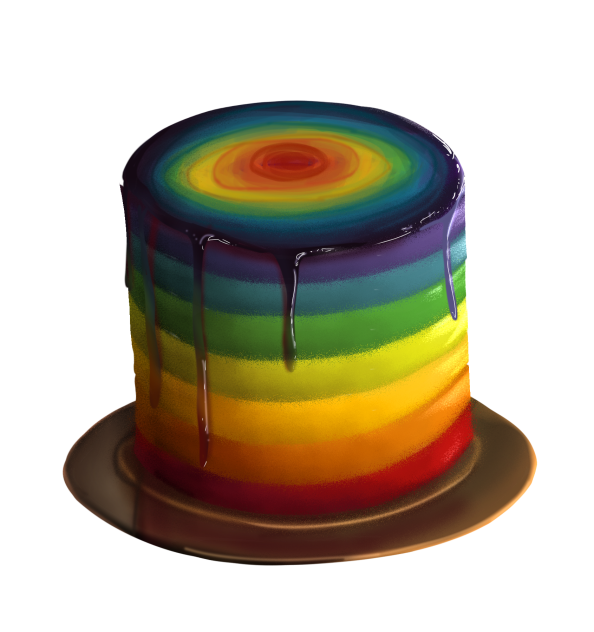 rainbow cake 🌈 - ibisPaint