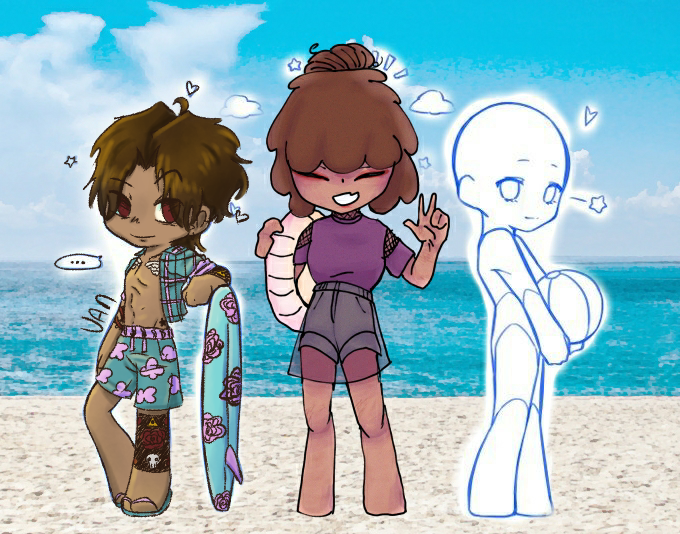 beach collab - ibisPaint