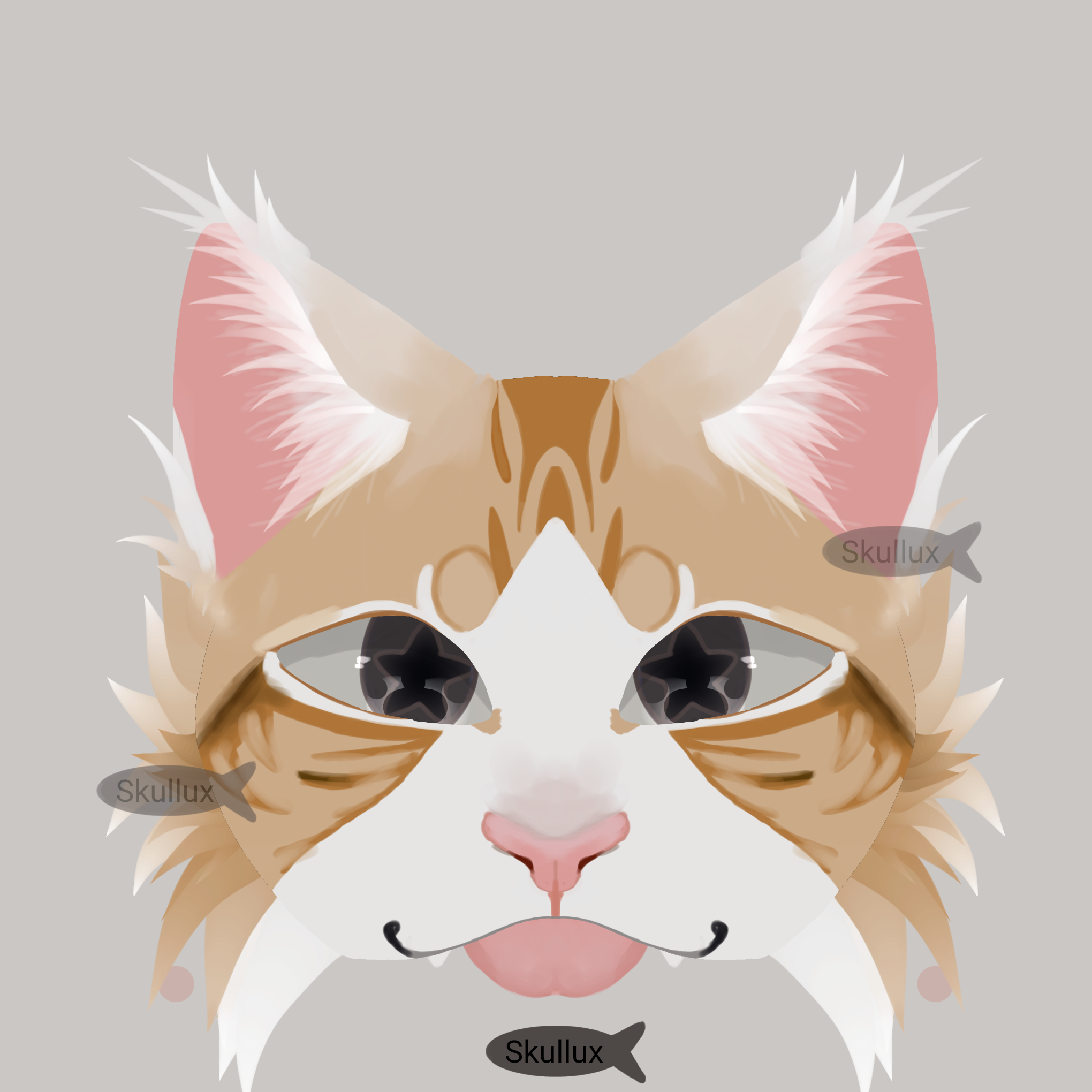 DON'T STEAL! My cat mask drawing - ibisPaint