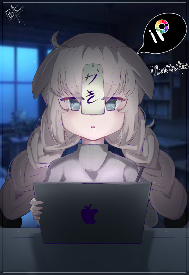 creat illustration on IP😦 - ibisPaint