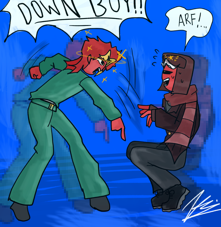 Down boy!! - ibisPaint
