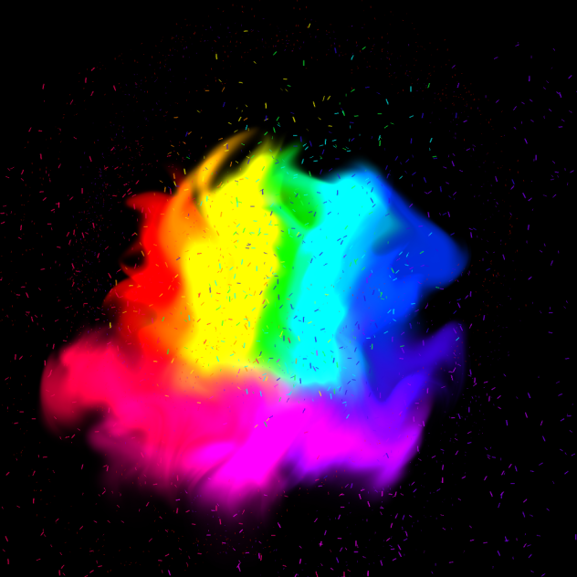 Rainbow fire - ibisPaint