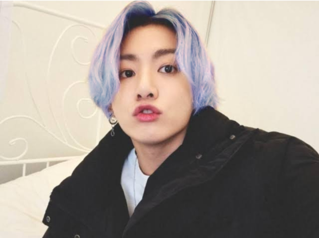 BTS JK in blue-purple hair - ibisPaint