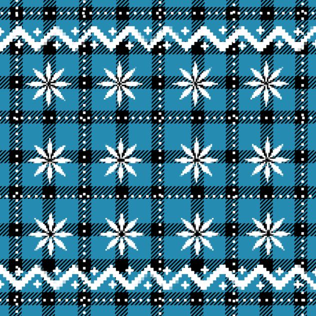 Pattern Nordic 2 Blue - ibisPaint