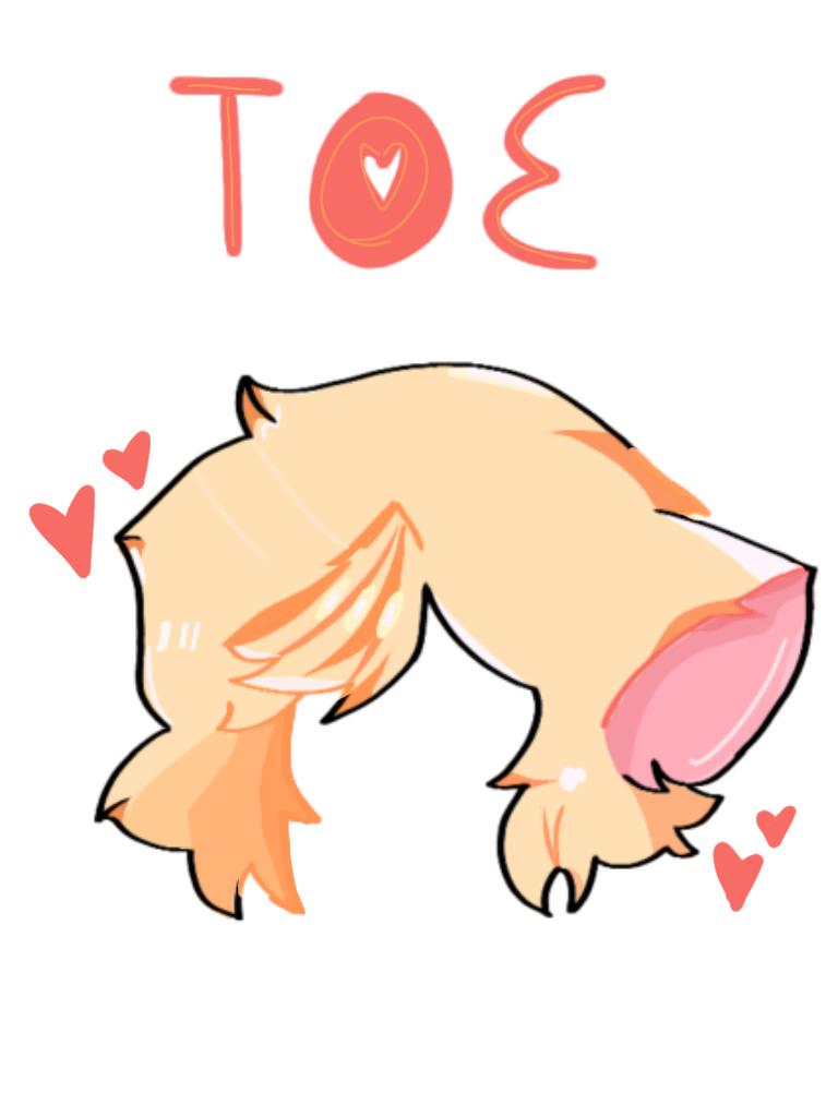 Toe's hair - ibisPaint