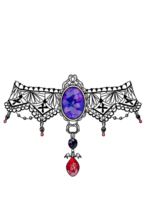 Gothic choker necklace - ibisPaint