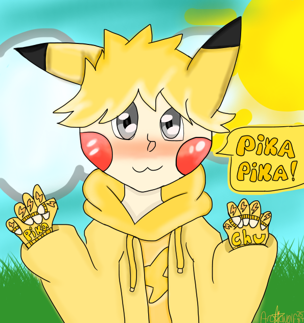 4. Human Male Pikachu - ibisPaint