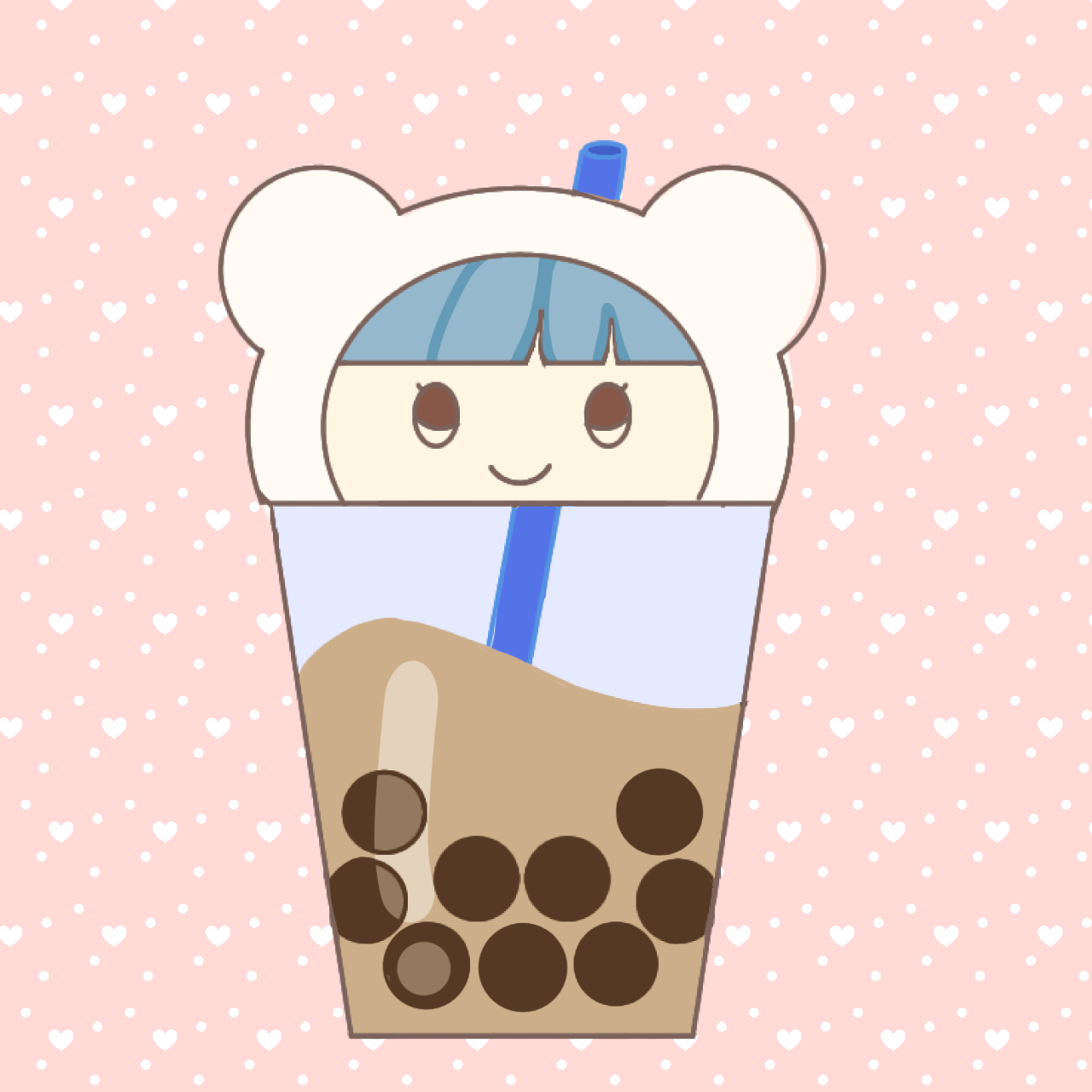 버블티-boba tea - ibisPaint