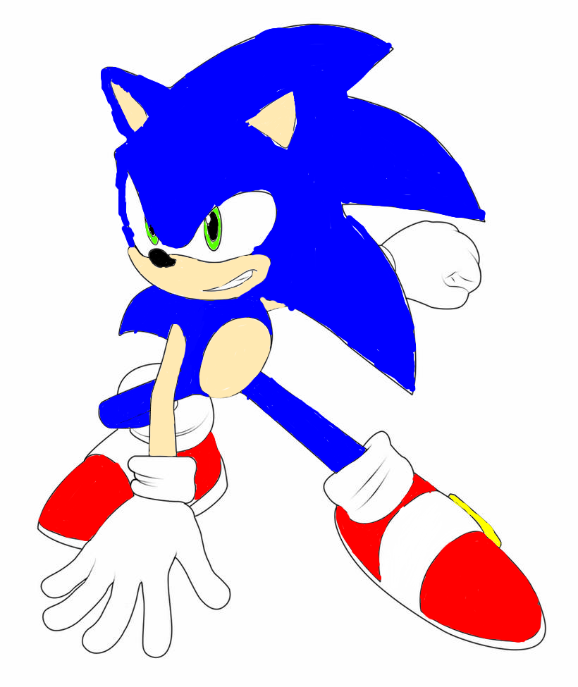 Modern Sonic - ibisPaint