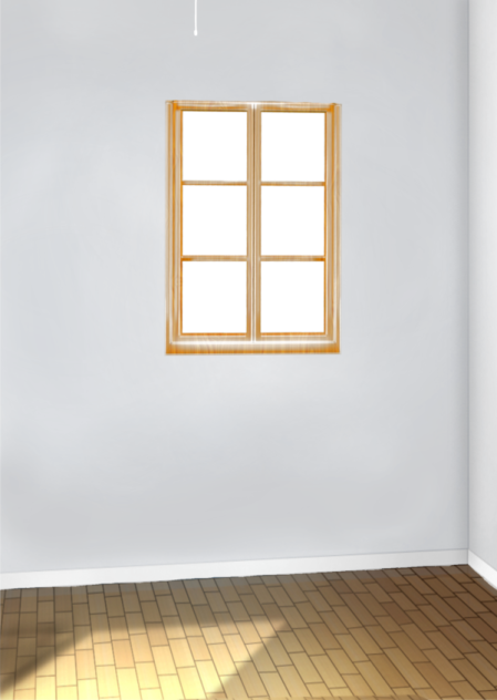 Empty white room with window - ibisPaint