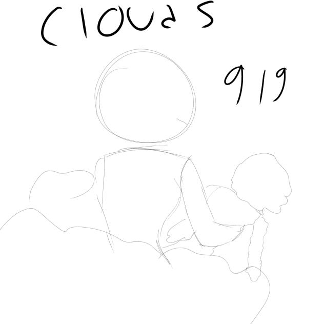 Cloud manipulation - ibisPaint