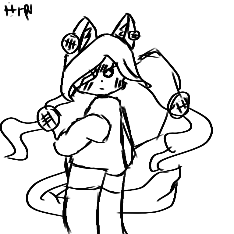 my first line art 😁 - ibisPaint