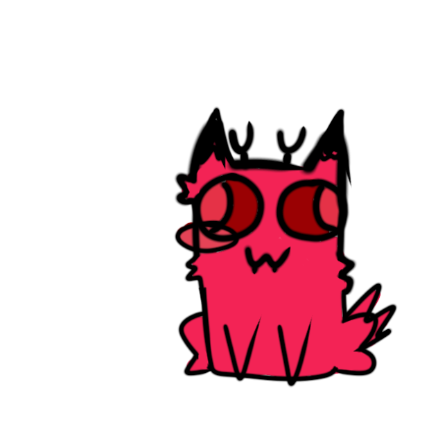 Alastor cursed cat - ibisPaint