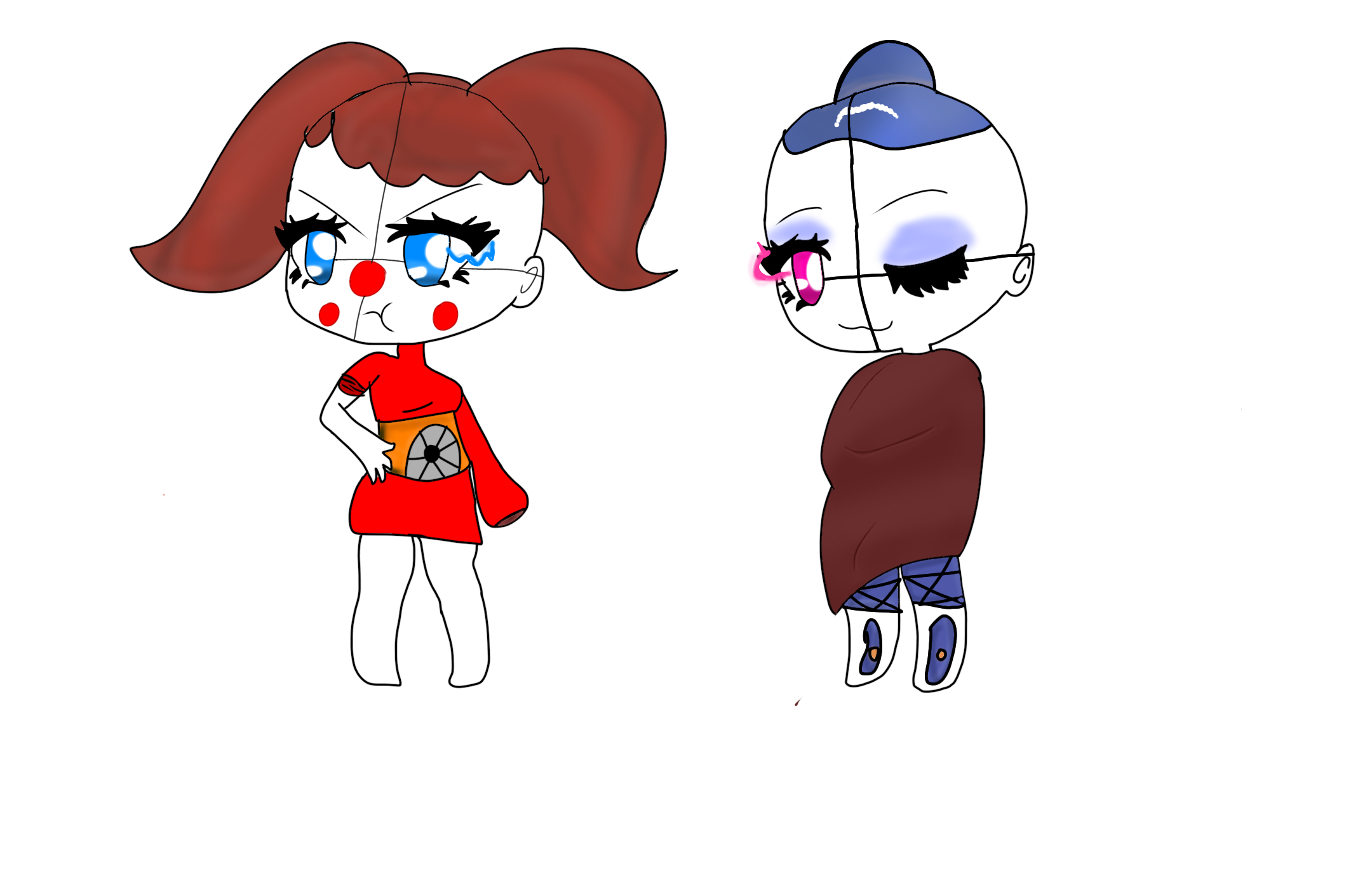 Circus baby and ballora speed drawpaint - ibisPaint
